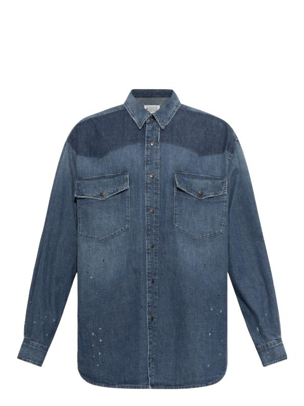 MAISON MARGIELA Maison Margiela Long-Sleeved Denim Shirt